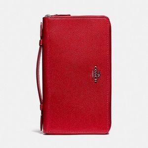 Coach | Bags | Coach Double Zip Wallet Travel Organizer | Poshmark